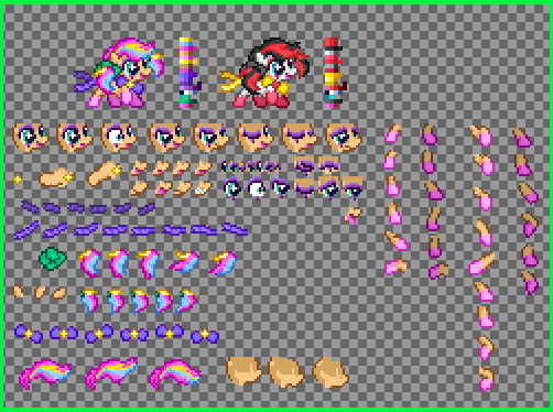 Artwork Update: Sprite Rigs Complete! - Battle Gem Ponies (Game ...